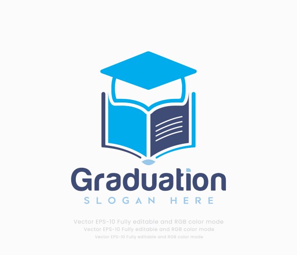 Graduation or education logo Royalty Free Vector Image