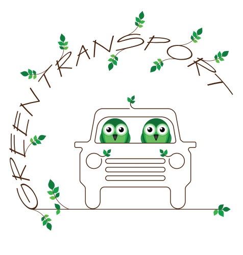 Green transport Royalty Free Vector Image - VectorStock