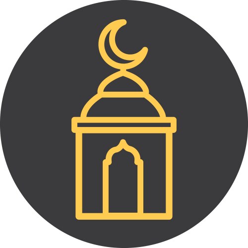 Pointer location eid mubarak islamic religious Vector Image