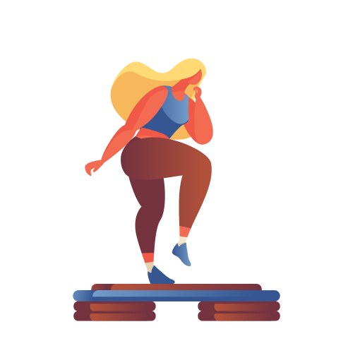 Aerobics Royalty Free Vector Image - VectorStock