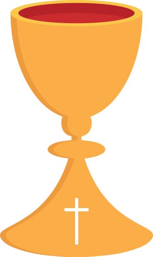 Isolated catholic church cross symbol Royalty Free Vector