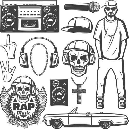 Music Rap Symbols Vector Images (over 1,600)