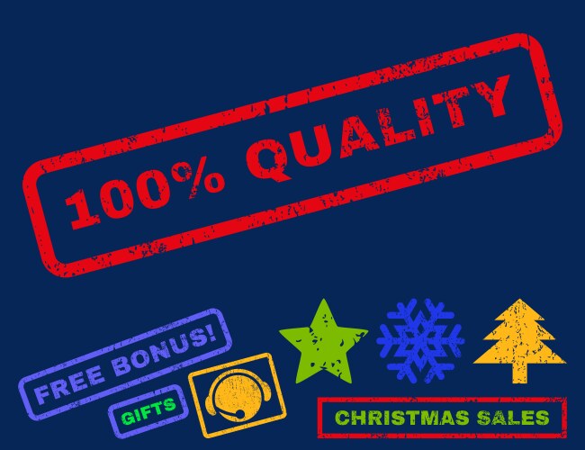 100 percent fake rubber stamp Royalty Free Vector Image