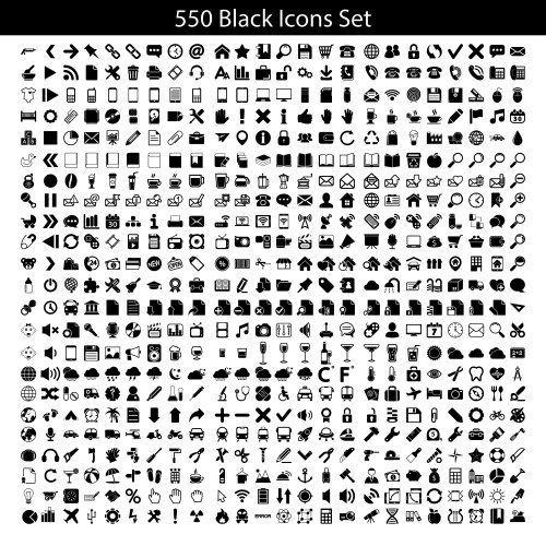 Icon set Royalty Free Vector Image - VectorStock