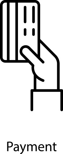 Bank card payment Royalty Free Vector Image - VectorStock