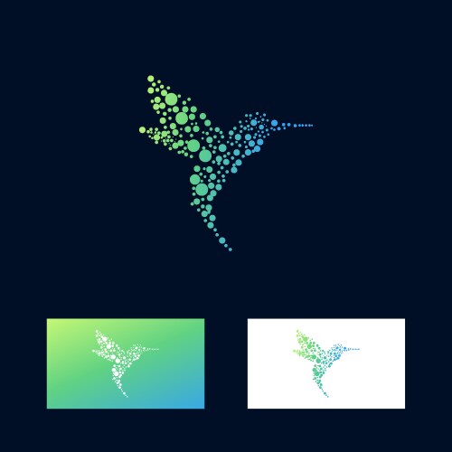 Geometric Hummingbird Vector Images (over 670)