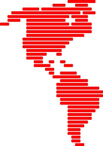 Map of america Royalty Free Vector Image - VectorStock