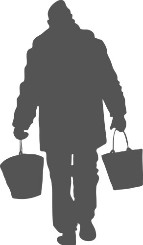 Silhouette two people kissing on white background Vector Image