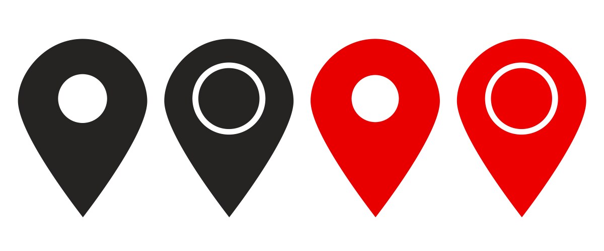 Black Location Pin Vector Images (over 110,000)