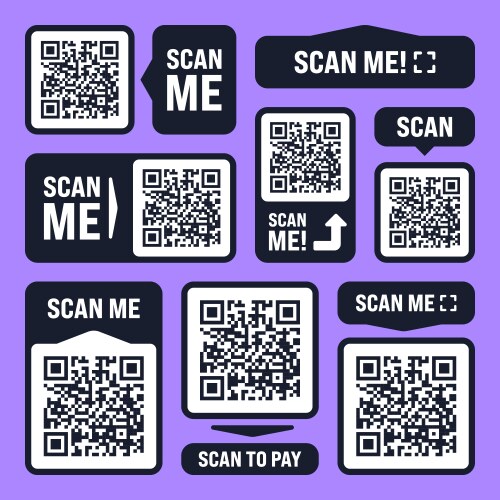 Qr Code Scan Me Vector Images (over 520)