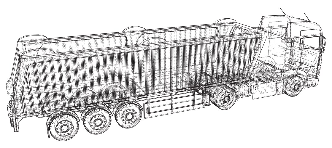 Dump Trailer Vector Images (over 1,600)