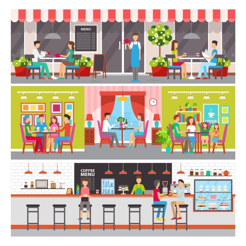 Building set and skyscrapers Royalty Free Vector Image