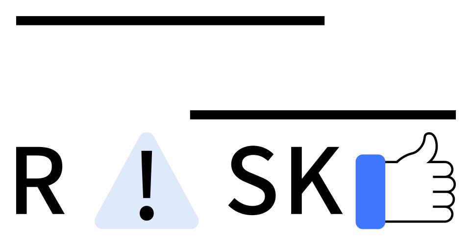 Risk mitigation concept with exclamation mark Vector Image