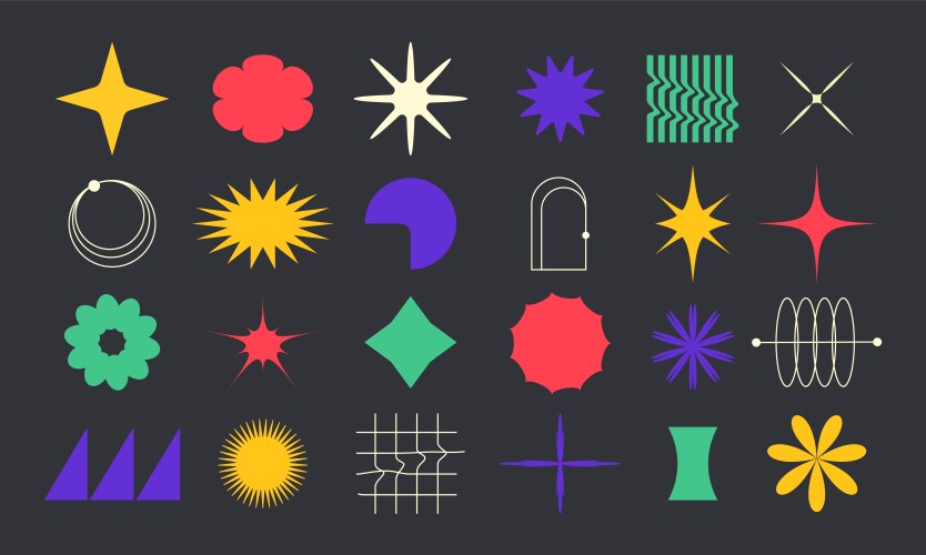 Modern design shapes Royalty Free Vector Image