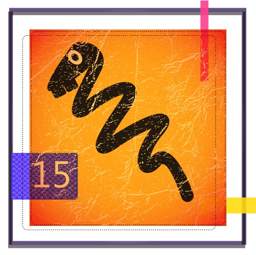 234 number grunge color rainbow numeral digit logo