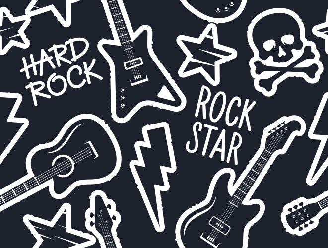 Rock Music Pattern Vector Images (over 7,300)