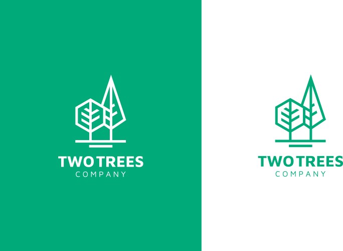 Tree logo 2 Royalty Free Vector Image - VectorStock