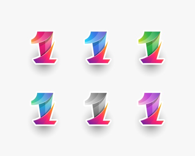 Number 1 Logo Vector Images (over 9,800)