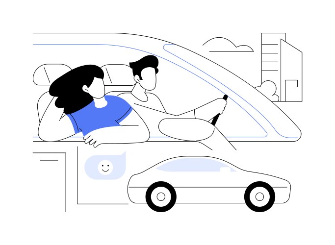 Cartoon People Driving in Car Vector Images (over 6,200)