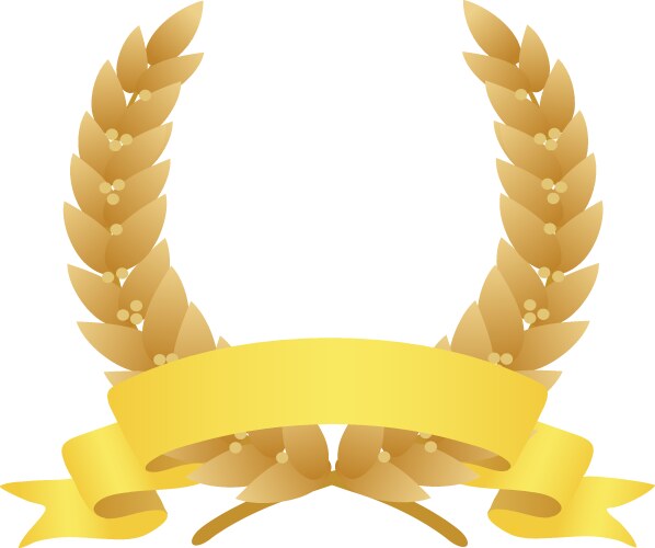 Wreath with hops and wheat floral composition Vector Image