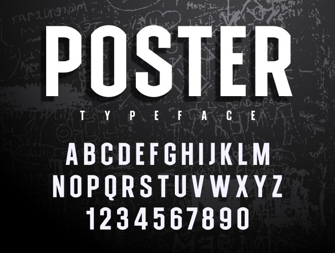 Cargo font Royalty Free Vector Image - VectorStock