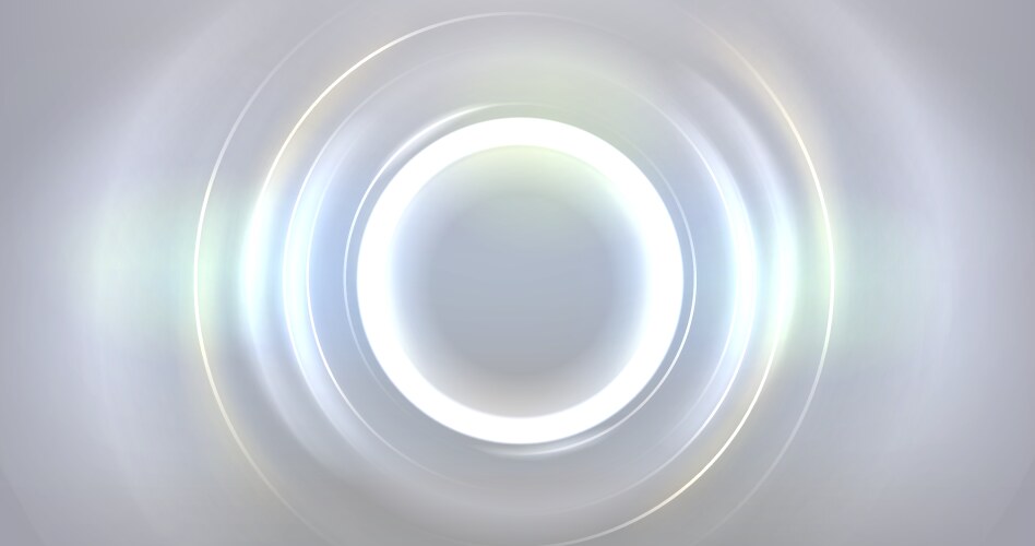 Light white circle glow effect shine sphere ring Vector Image