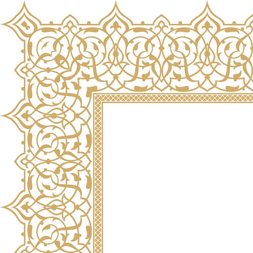 Frame border corner design template Royalty Free Vector
