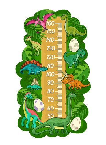 Cute Gnome Height Chart – Royalty-Free Vector | VectorStock