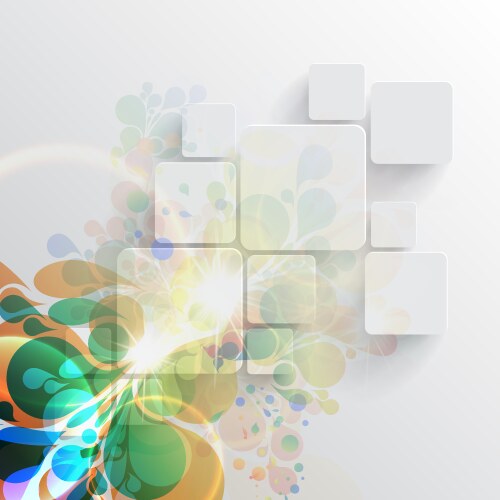 Colorful template for advertising Royalty Free Vector Image