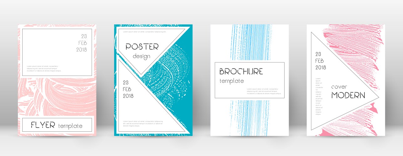 Cover page design template stylish brochure layou Vector Image