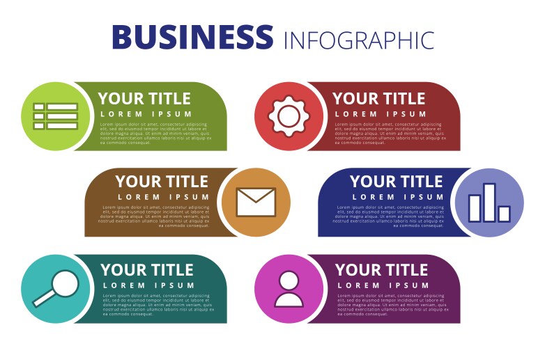 Circle creative diagram business plan concept Vector Image