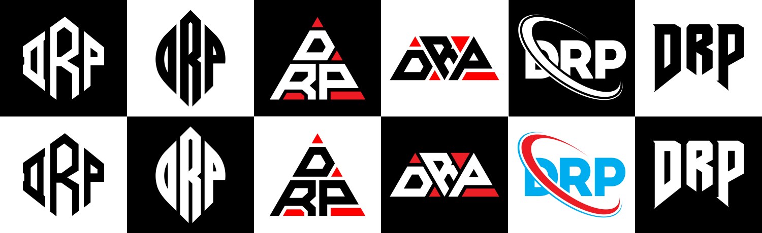 Drp Logo Letter Design Royalty Free Vector Image