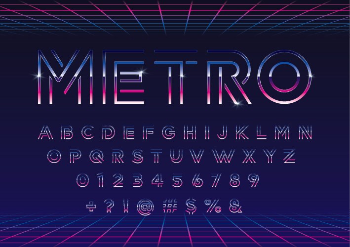 Retro Font Vector Images (over 310,000)