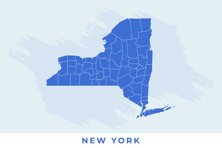 New York State Shape Outline Vector Images (over 270)