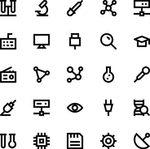 Keyboard symbol set Royalty Free Vector Image - VectorStock