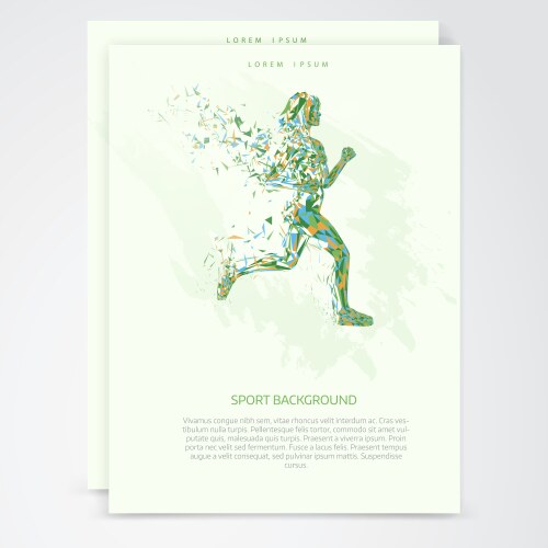 Abstract fitness background Royalty Free Vector Image