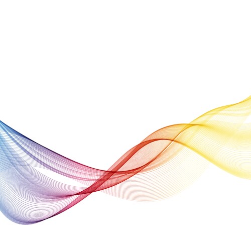 Abstract color wave Royalty Free Vector Image - VectorStock