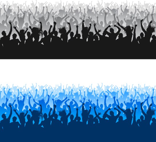 Festival crowd Royalty Free Vector Image - VectorStock