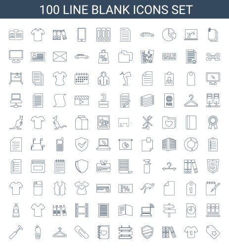 Empty icons Royalty Free Vector Image - VectorStock