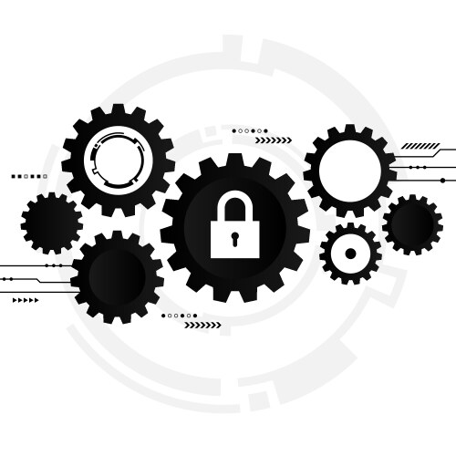 Internet security protection system Royalty Free Vector
