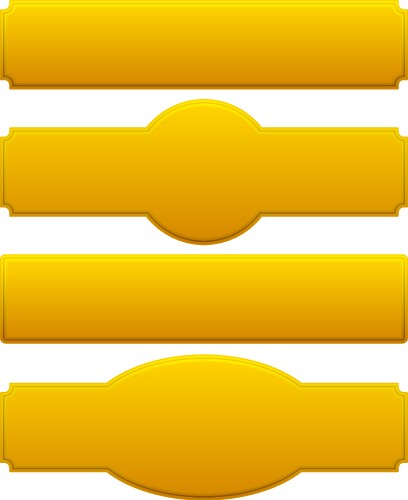 Three plaques Royalty Free Vector Image - VectorStock