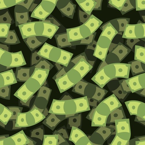 Gangster and money vintage seamless pattern Vector Image