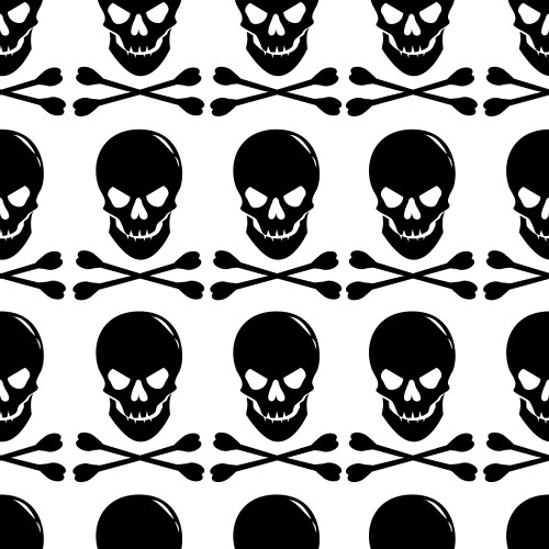 Skull and bones signs Royalty Free Vector Image