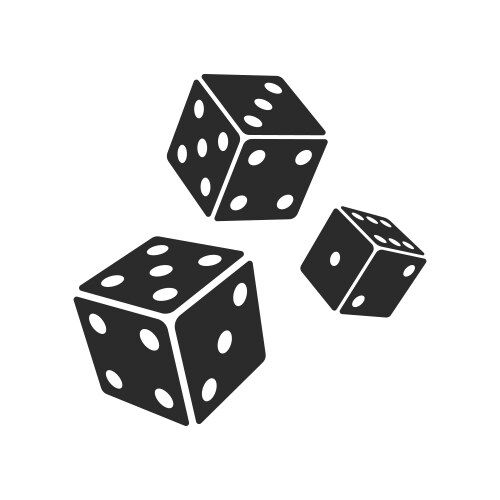Roll dice and draw Royalty Free Vector Image - VectorStock