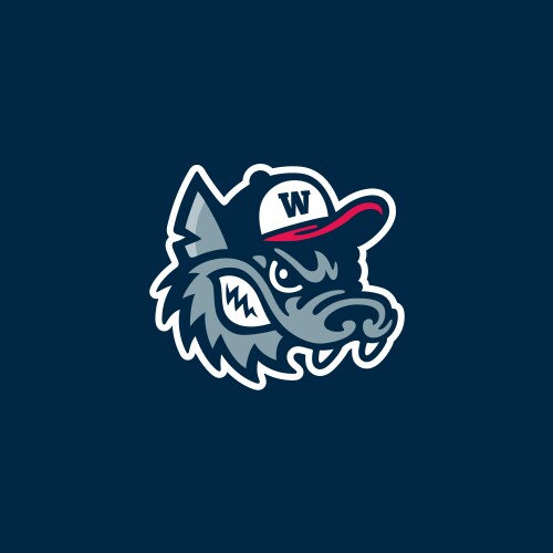 Wolf mascot logo Royalty Free Vector Image - VectorStock