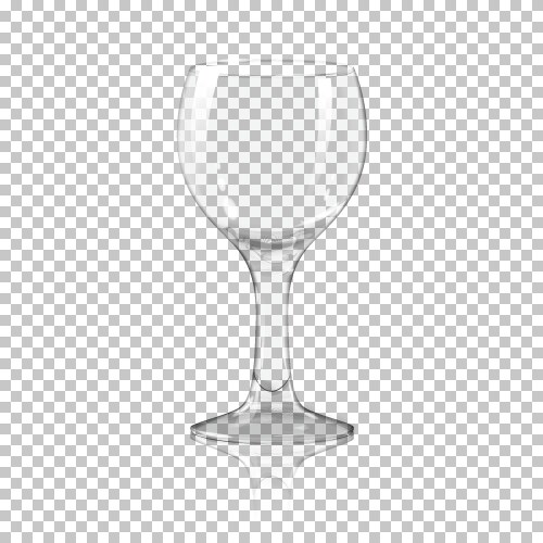 Blank tall transparent photo realistic isolated Vector Image