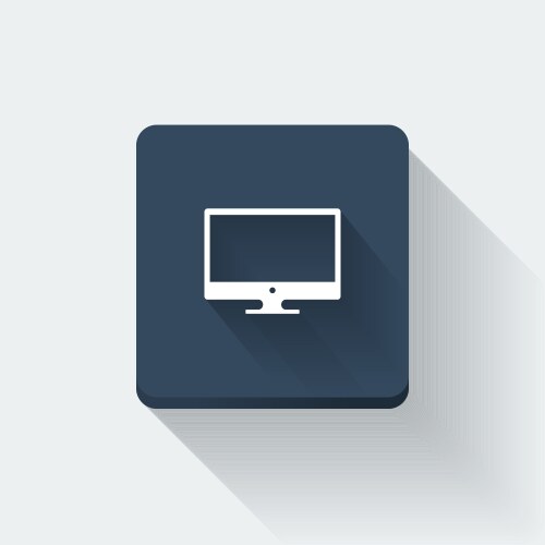 Digital document icon on computer screen Vector Image