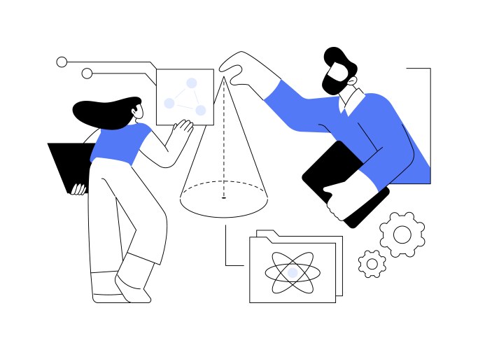 Stem education abstract concept Royalty Free Vector Image