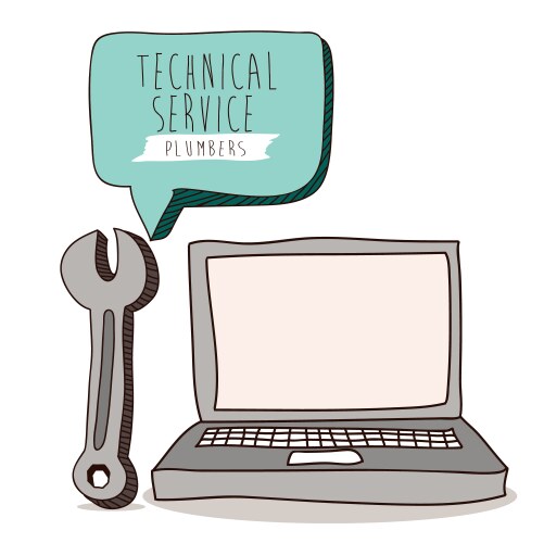 Technical service Royalty Free Vector Image - VectorStock