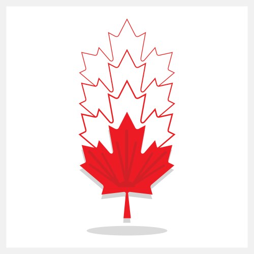Maple leaf icon Royalty Free Vector Image - VectorStock